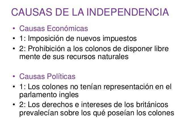 Independencia De Estados Unidos