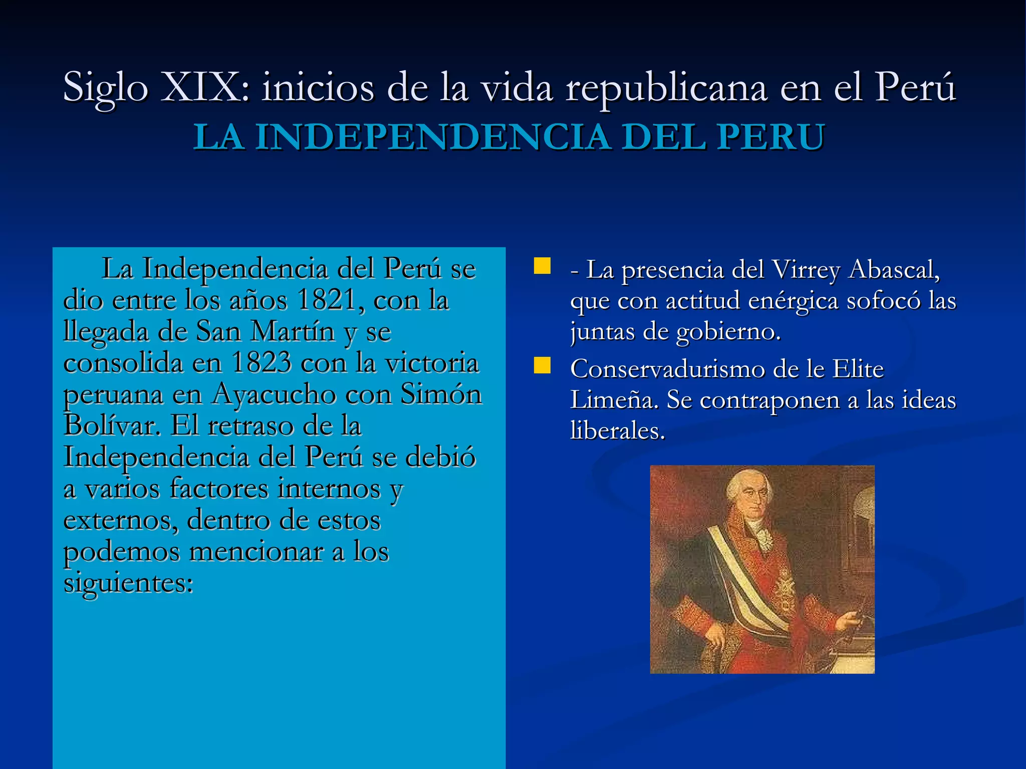 Independencia del peru inmac | PPT