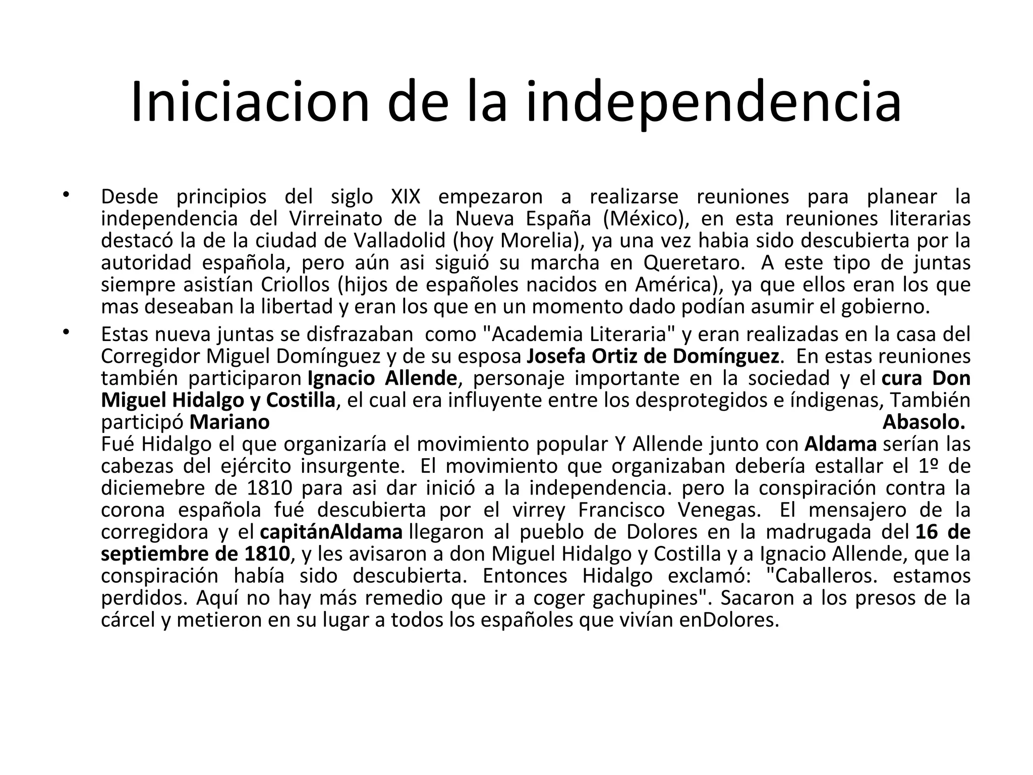 Independencia de mexico | PPT