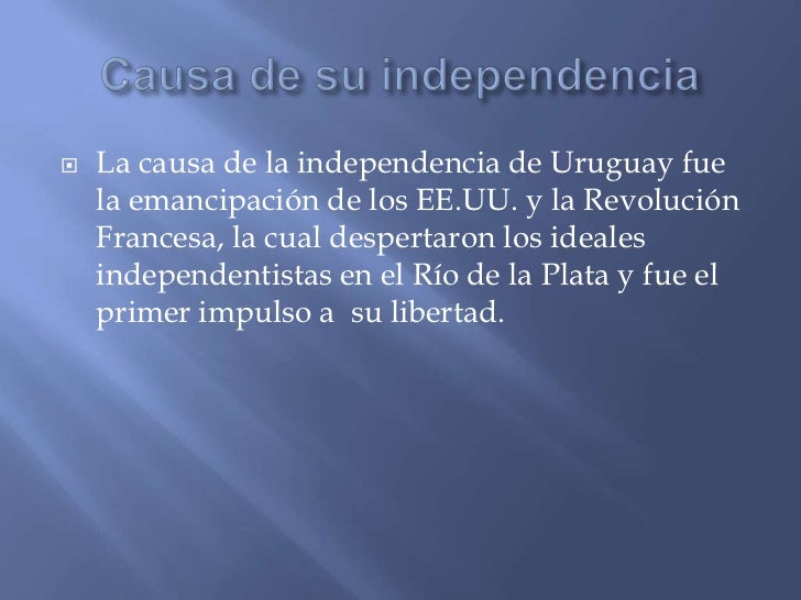 La independencia de uruguay