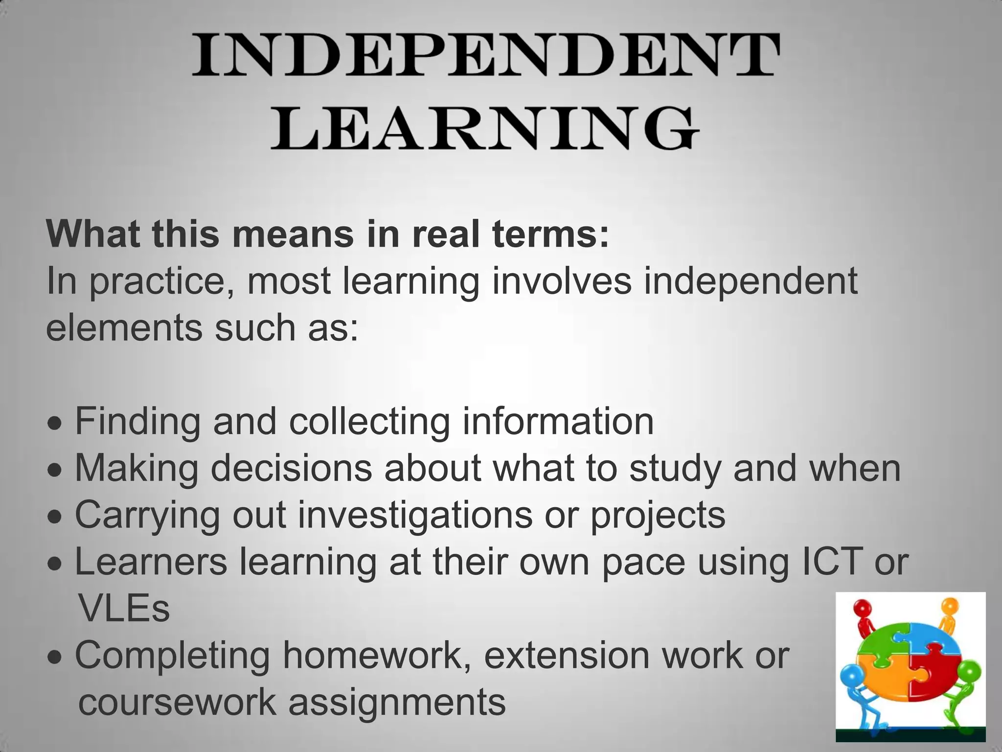 Independent Learning | PPTX