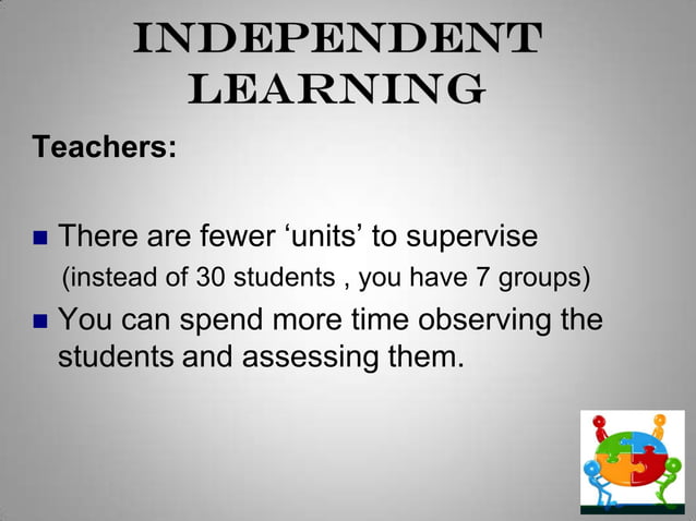 Independent Learning | PPTX