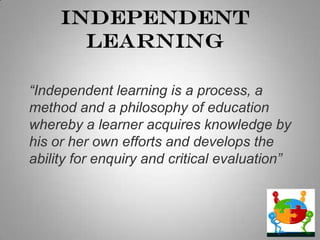 Independent Learning | PPTX