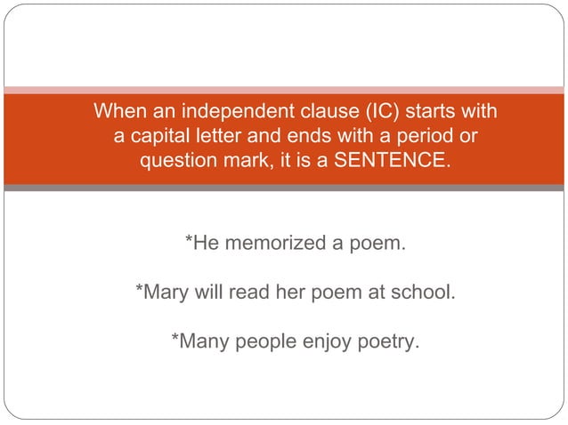 Independent and Dependent Clause | PPT
