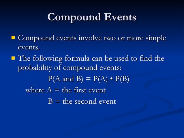 Independent and Dependent Events | PPT