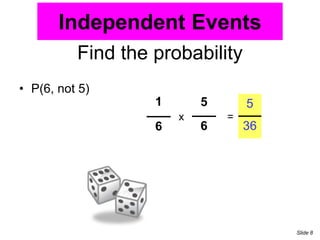 Independent and dependent events notes | PPTX