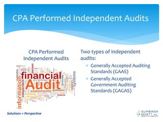 Independent audits for nonprofits | PPT