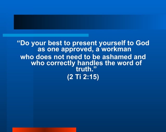 Independent Bible Study Workshop at Bonn UBF by Mark Yang | PPT ...