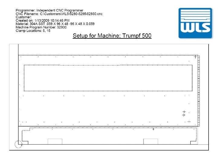 Independent Cnc Programmer Setup Sheets