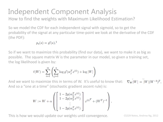 Independent component analysis | PDF | Physics | Science
