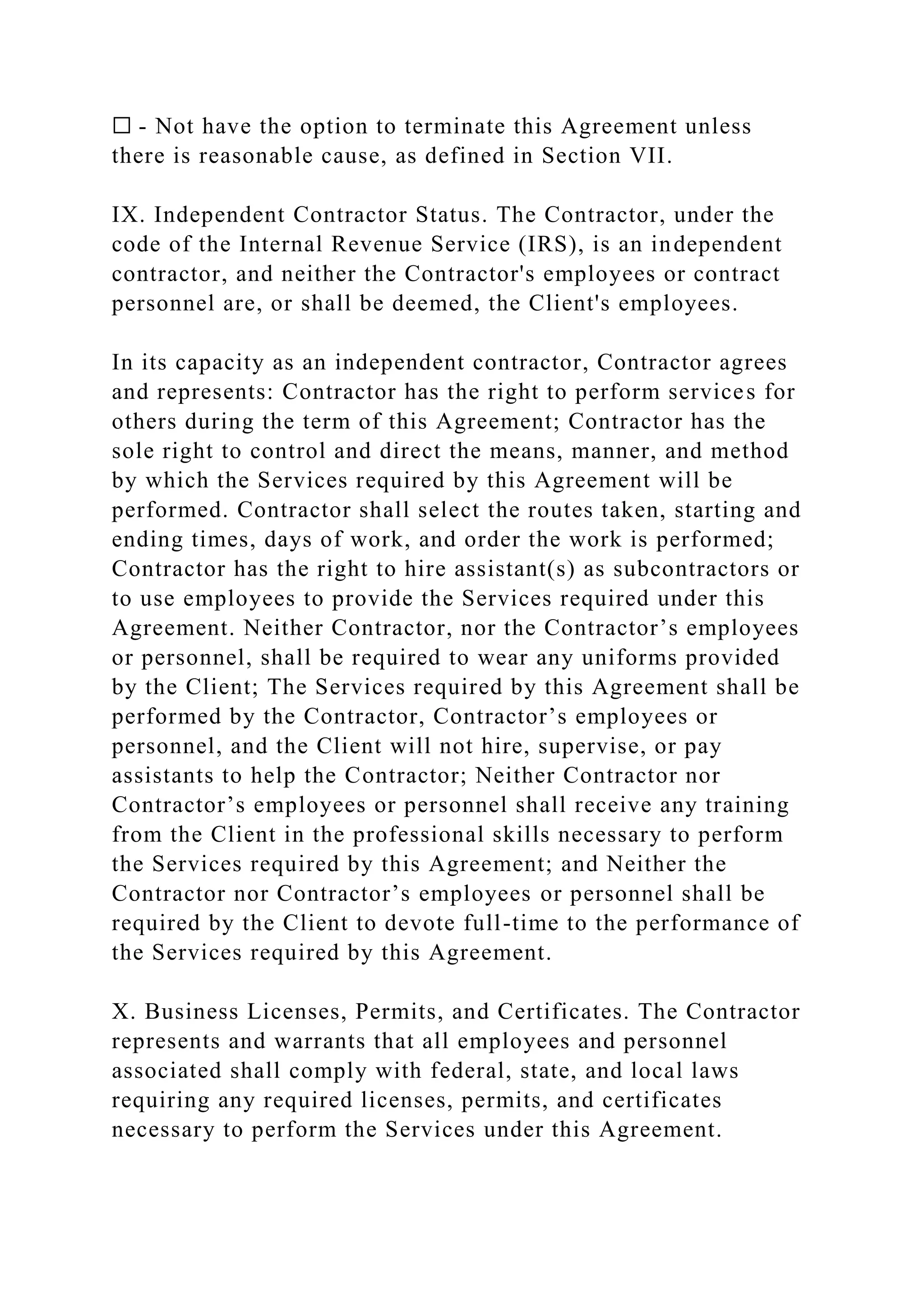 INDEPENDENT CONTRACTORWORKSHEET & AGREEMENTSPart I. Worksheet.docx