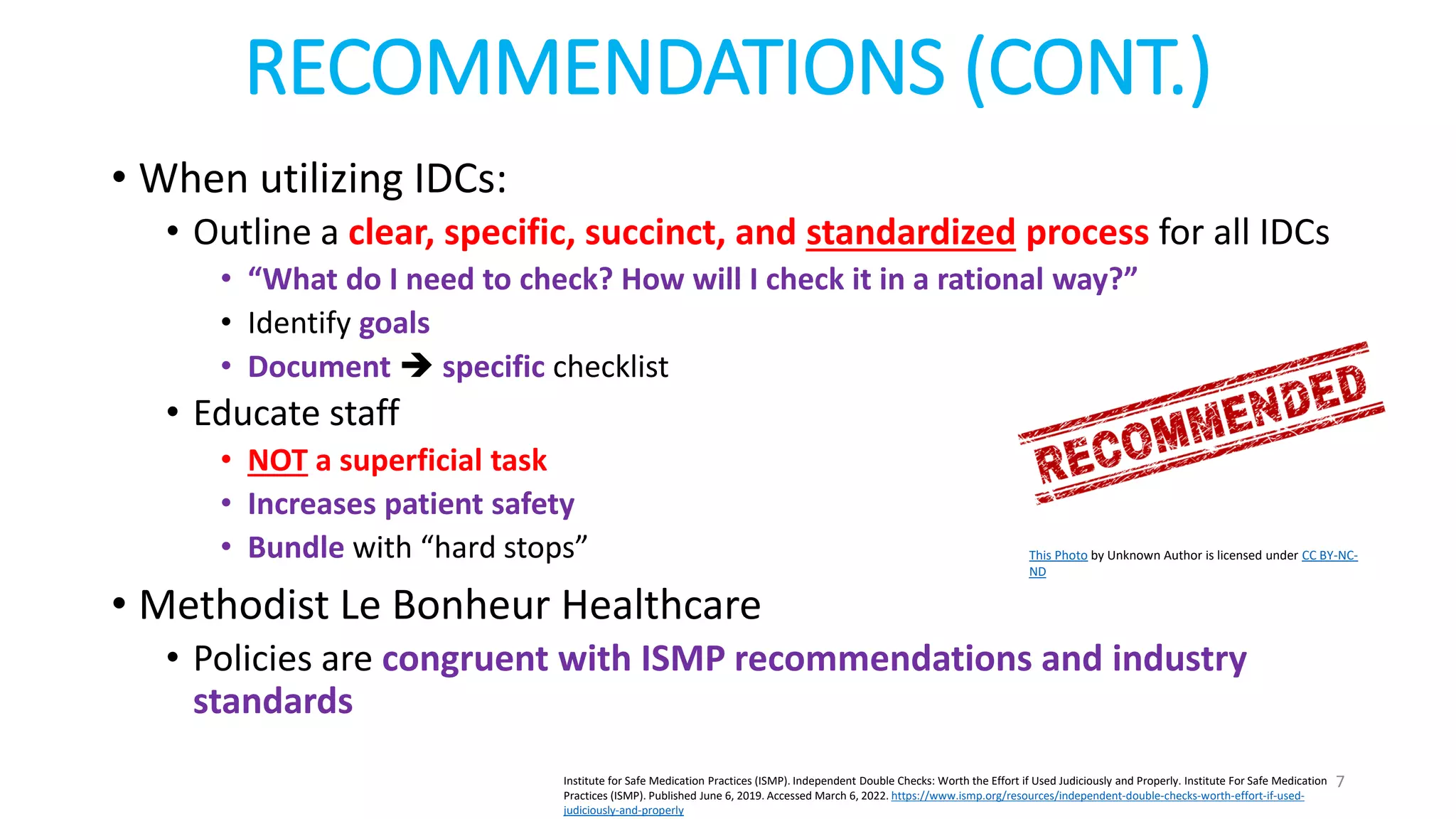 Independent Double Checks: A Summary | PDF