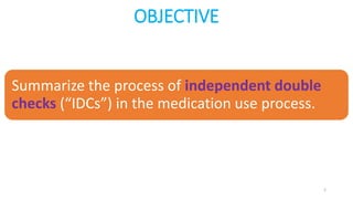 Independent Double Checks: A Summary | PDF