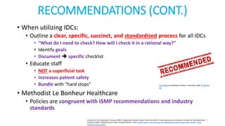 Independent Double Checks: A Summary | PDF