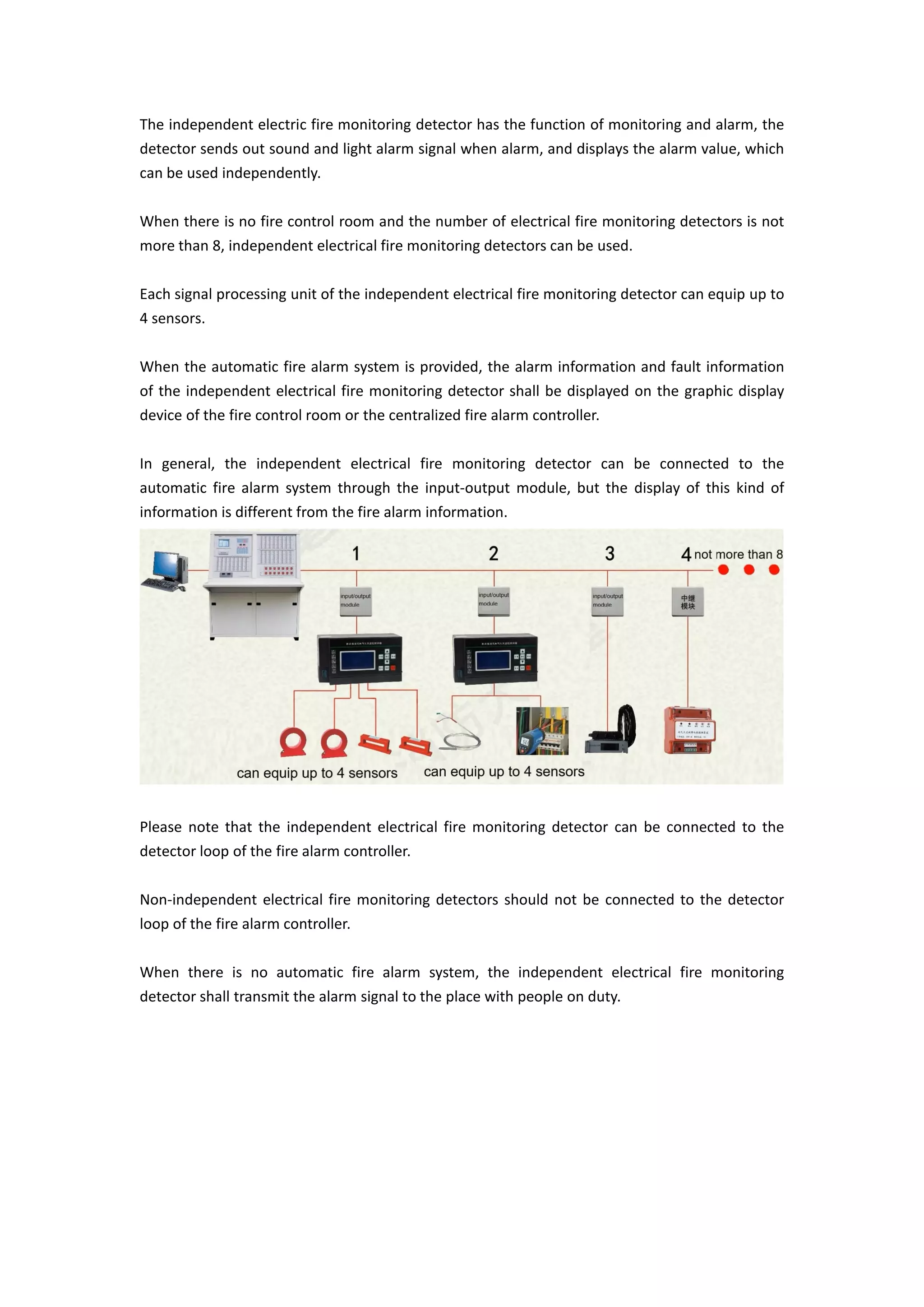 independent electric fire detection system | PDF