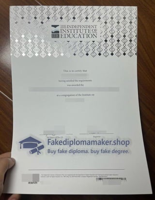 Independent Institute of Education diploma, buy IIE certificate | PDF