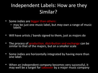 Independent Music Labels | PPT