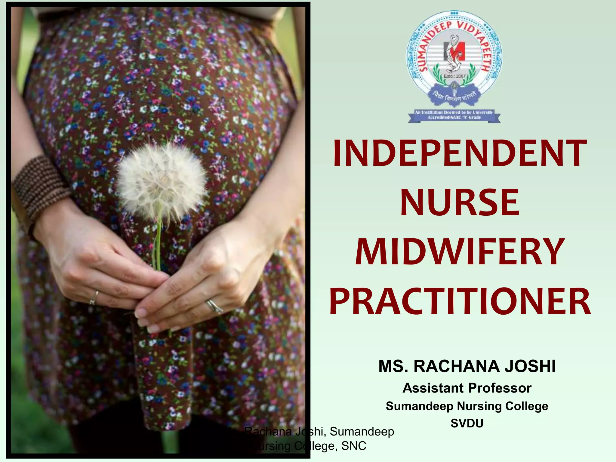 Independent Nurse Midwifery Pracctitioner | PPT