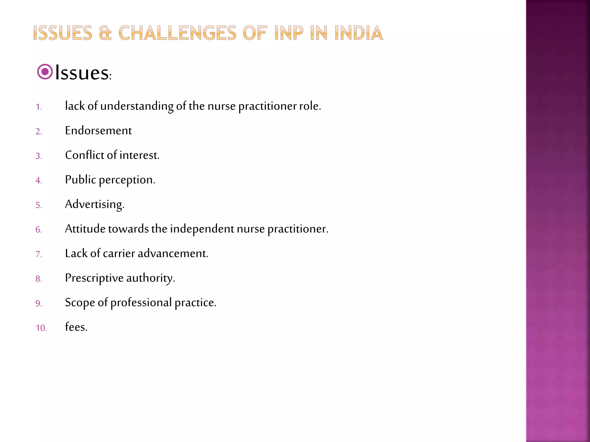 Independent nurse practice | PPTX