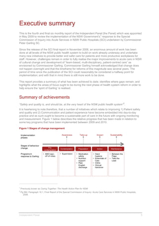 Independent Panel Garling Review Progress | PDF