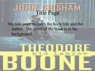 Independent reading project | PDF