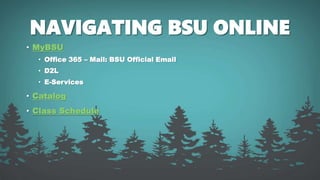 The BSU Student's Guide to Registration | PPTX