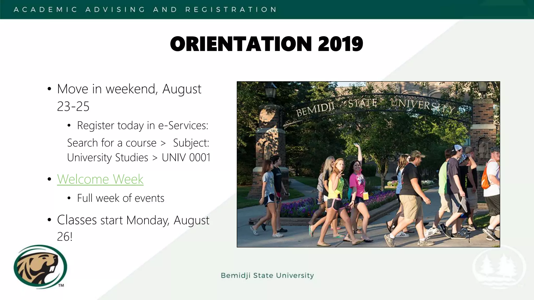 Student Guide to Registration | PPTX