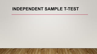 Independent T-Test Guide | PPT
