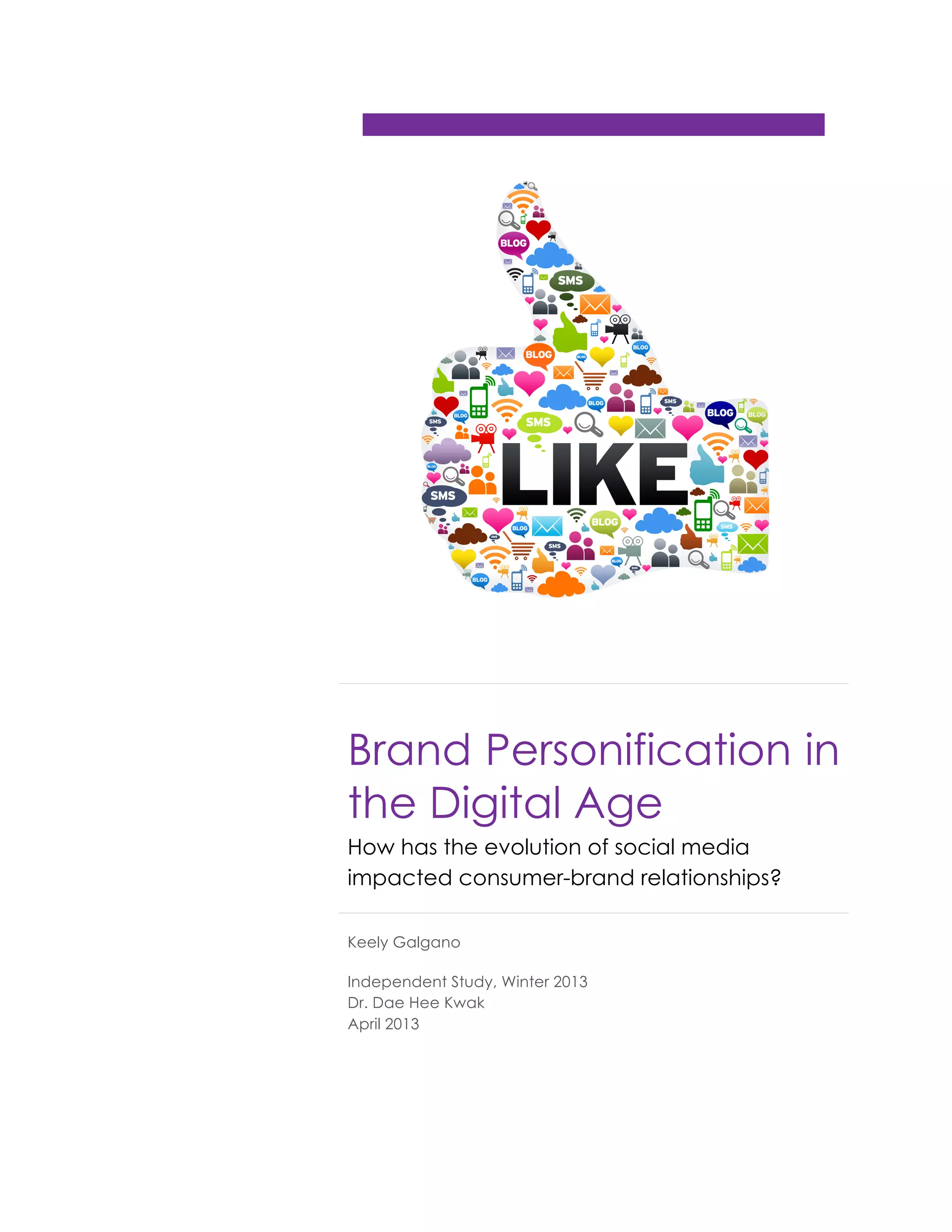 Brand Personification in the Digital Age: How has the evolution of ...