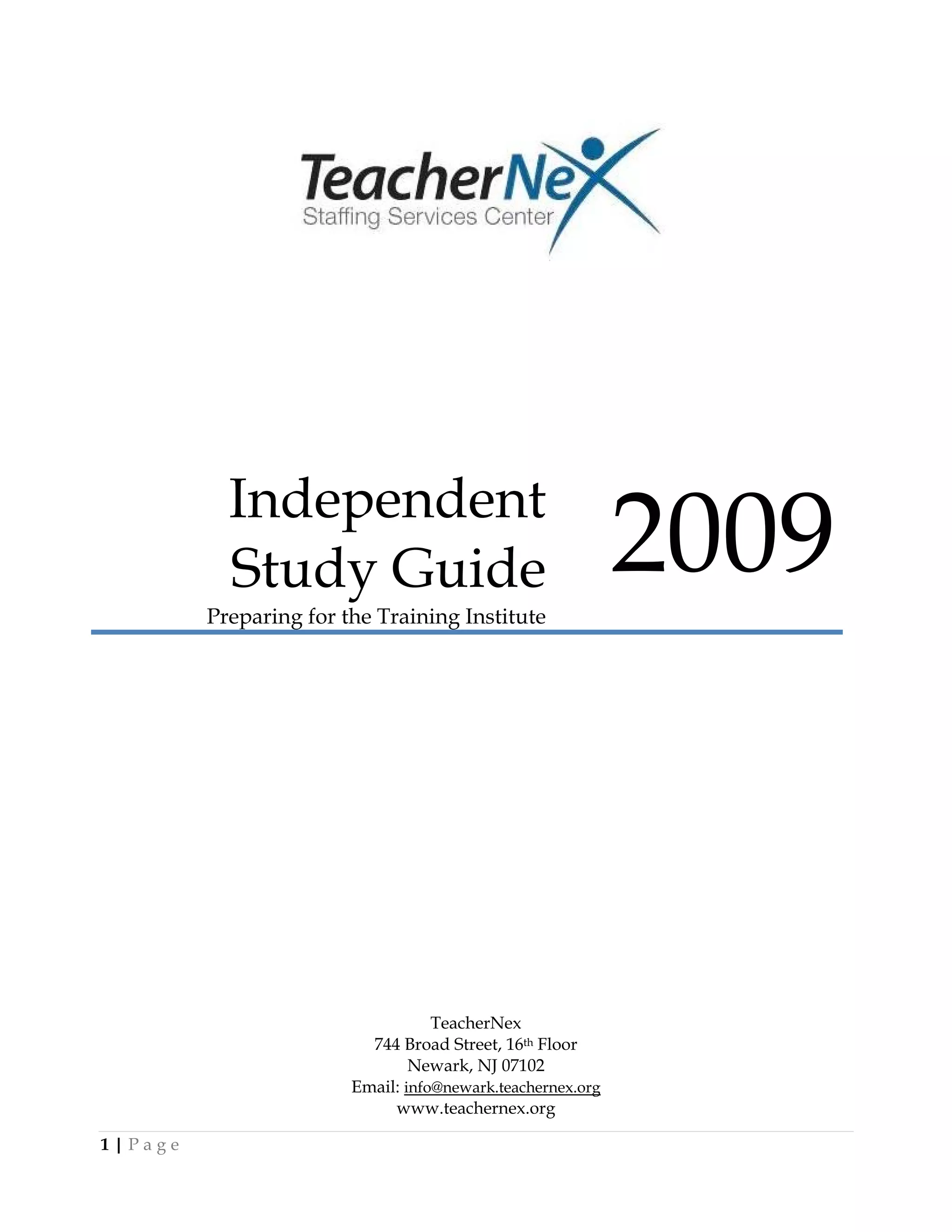 Independent Study Guide | PDF