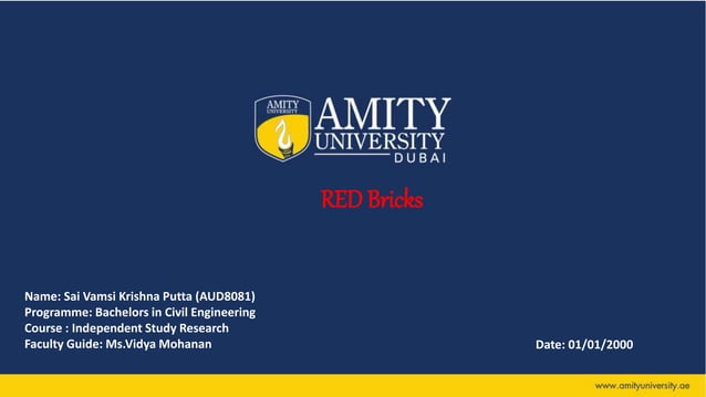 Study on bricks | PPT