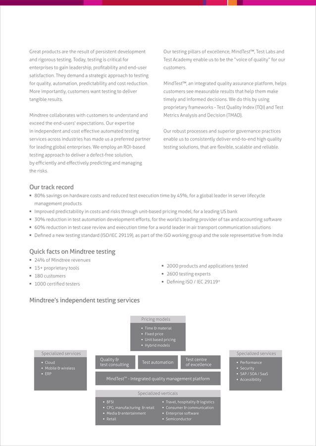 Predictable testing for faster time to market. | PDF | Computer ...