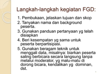 Indept fgd kelembagaan bbptp (yuti) | PPTX