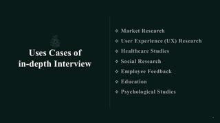 In depth interview in pdf form for the students of university | PDF