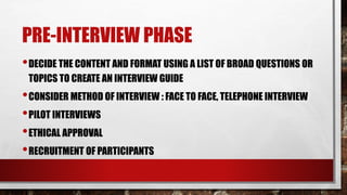 Indepth interview and focus group discussion | PPT