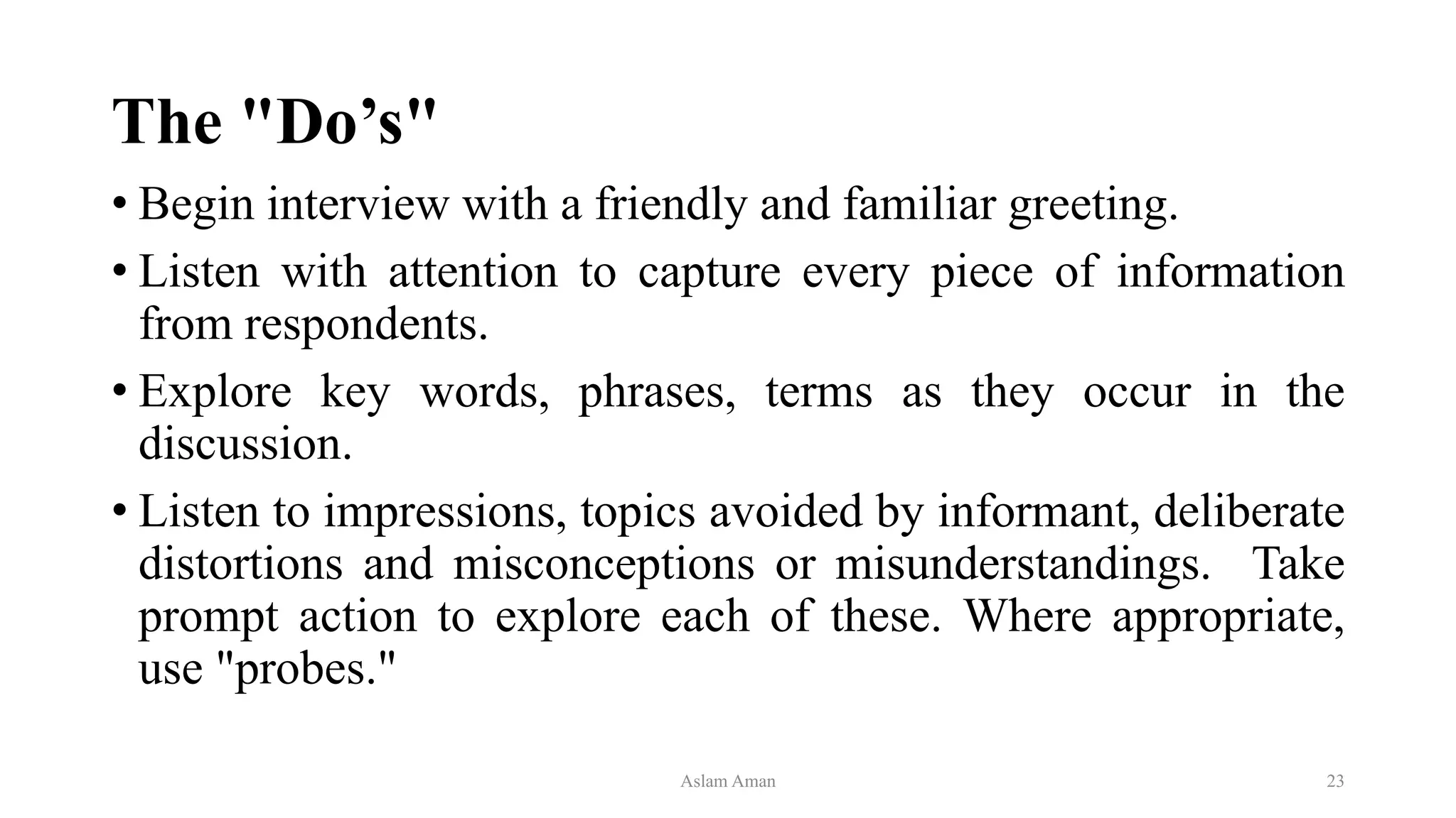 In Depth Interview (IDI) | PDF