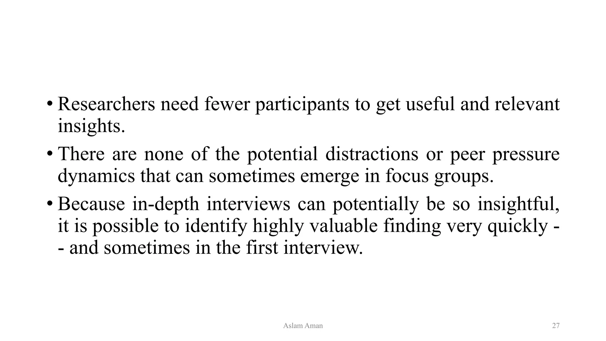 In Depth Interview (IDI) | PDF