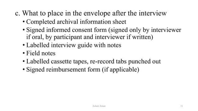 In Depth Interview (IDI) | PDF