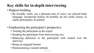 In Depth Interview (IDI) | PDF