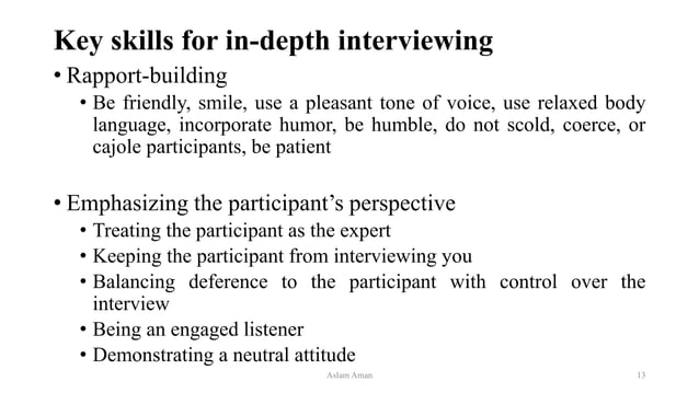 In Depth Interview (IDI) | PDF