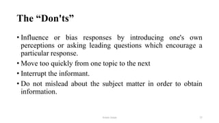 In Depth Interview (IDI) | PDF