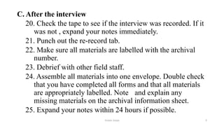 In Depth Interview (IDI) | PDF