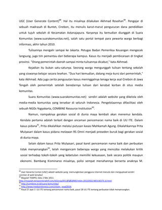 Indepth report konglomerasi media di era konvergensi telematika | PDF