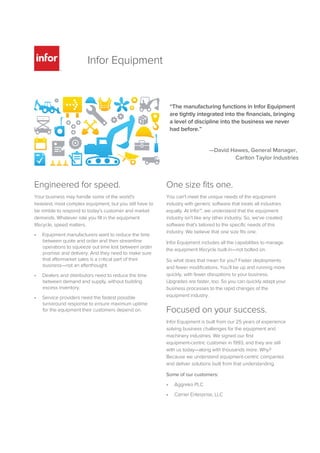 Infor Equipment Solution | PDF | IT and Internet Support | Internet