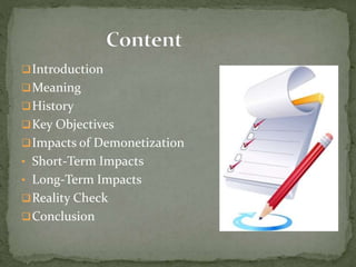 DEMONETIZATION | PPTX | Currencies | Economy