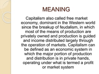 Ethical Issues in Capitalism & Market System | PPTX