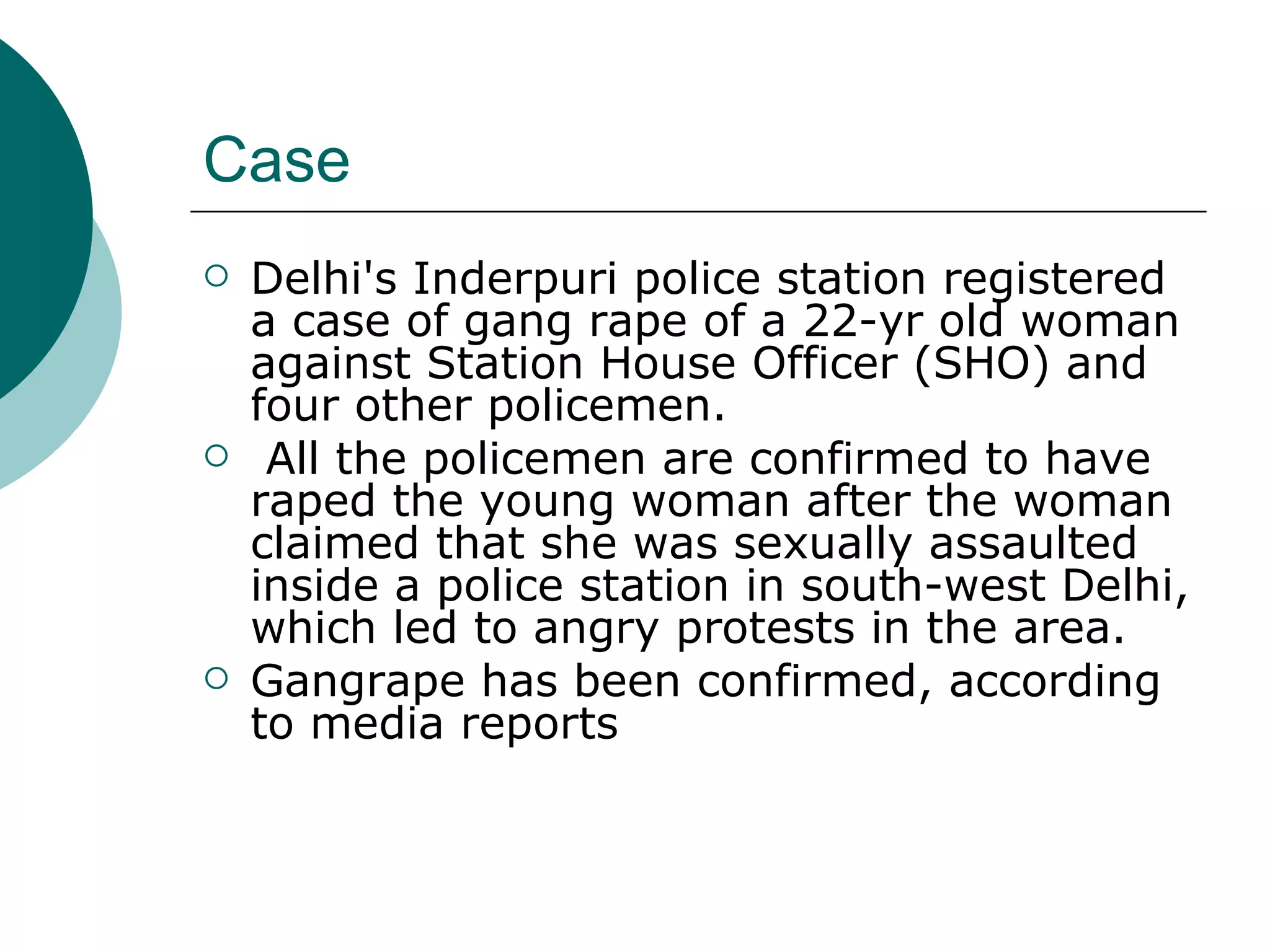 Inderpuri gang rape case | PPT