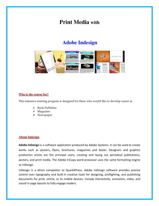 Indesign brochure | PDF