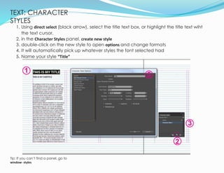 Indesign training | PPTX
