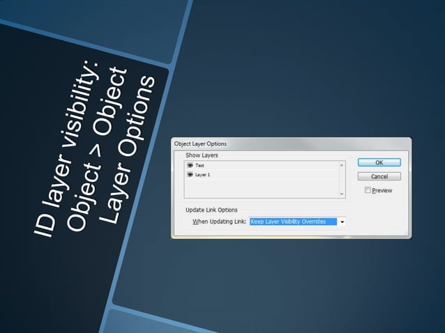 InDesign, image masking, layer visibility controls | PPT